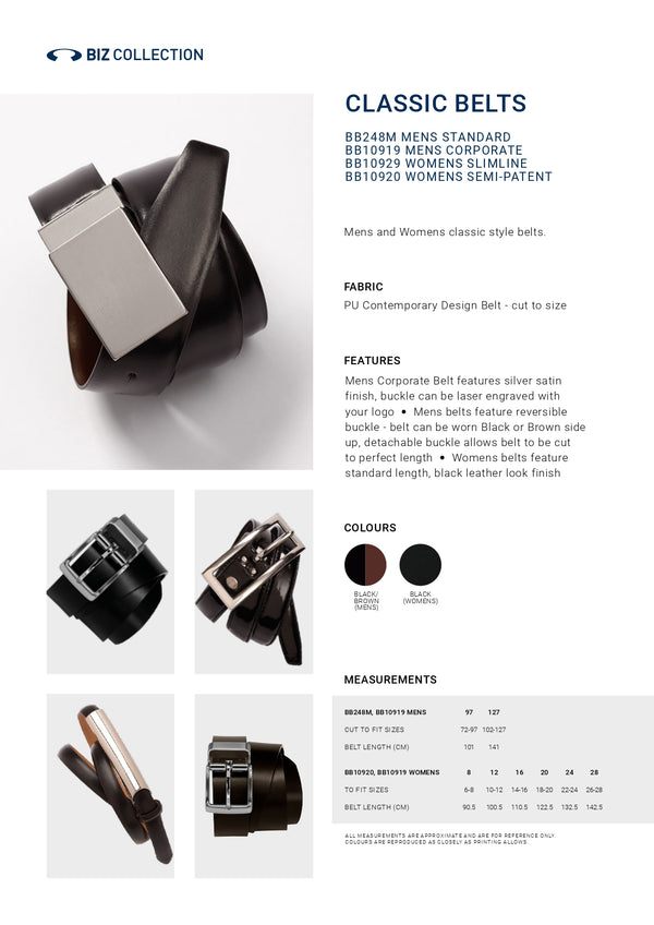 VR Womens Slimline Belt (BCBB10929) - exposedbranding.com